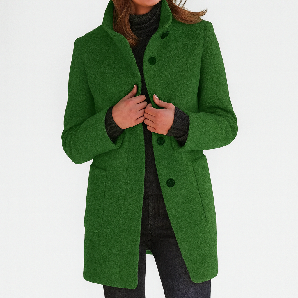Zuzana | High-Collar Coat – Elyndra Toronto